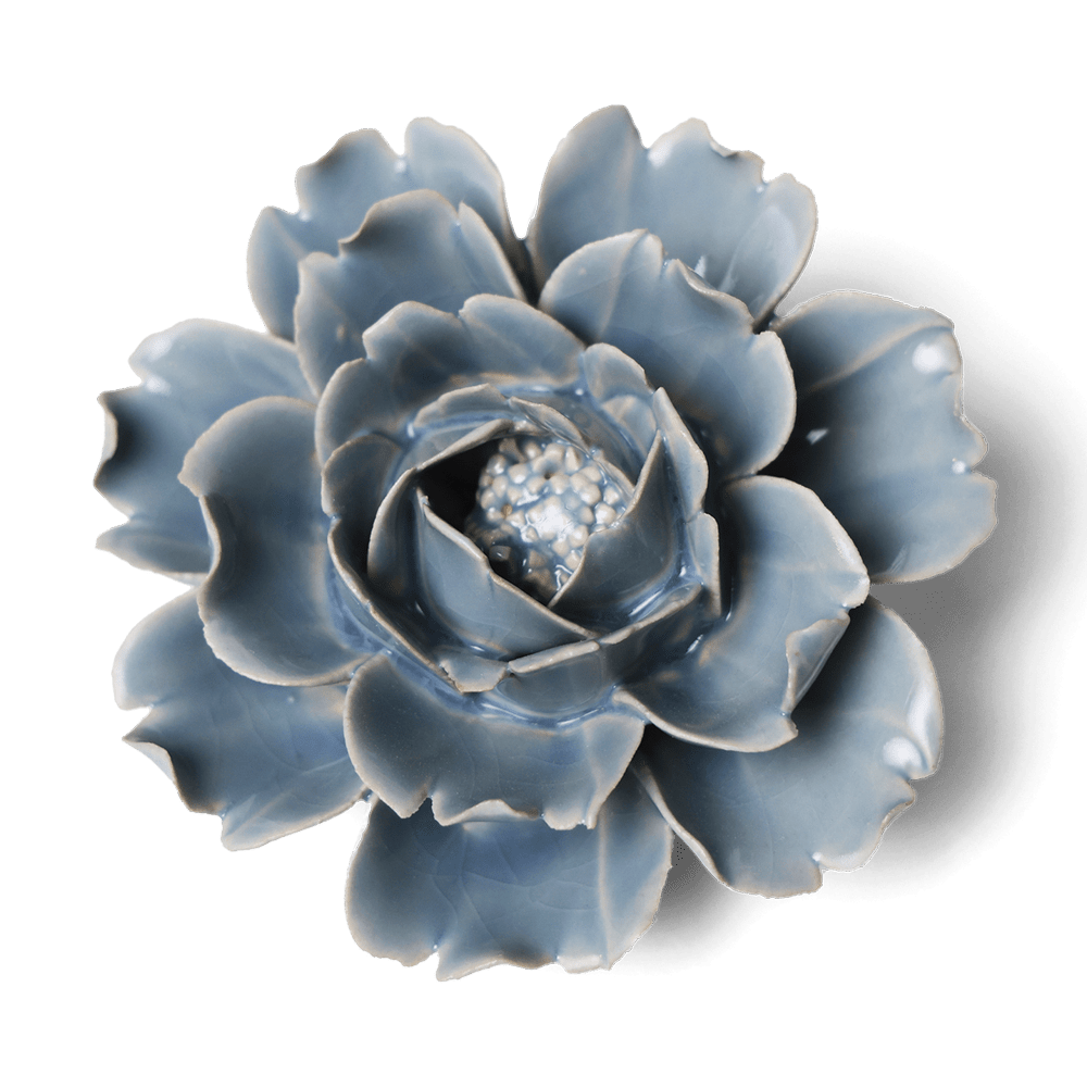 English Garden Ceramic Flower Blue Rose – Chive UK